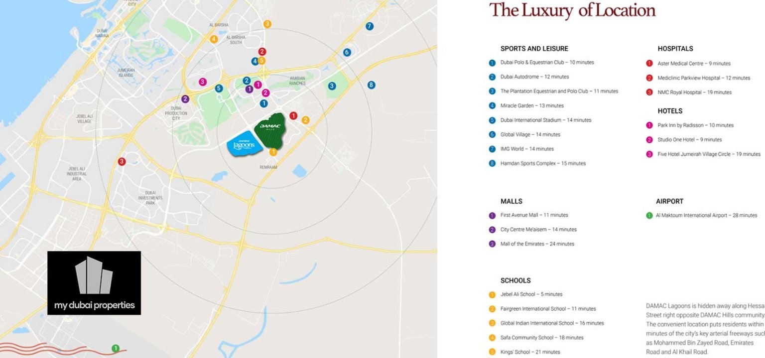 Villas & Townhouse for Sale in Damac Lagoons, Duabi - By Damac